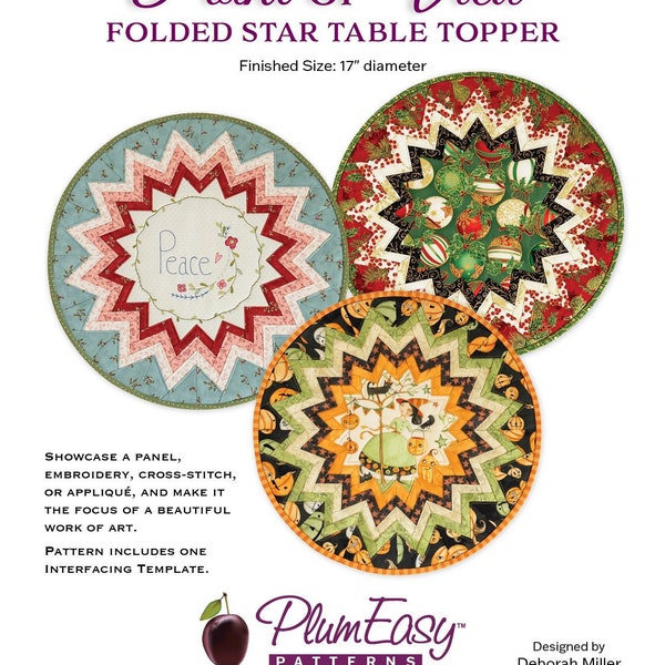Plum Folded Star - Etsy