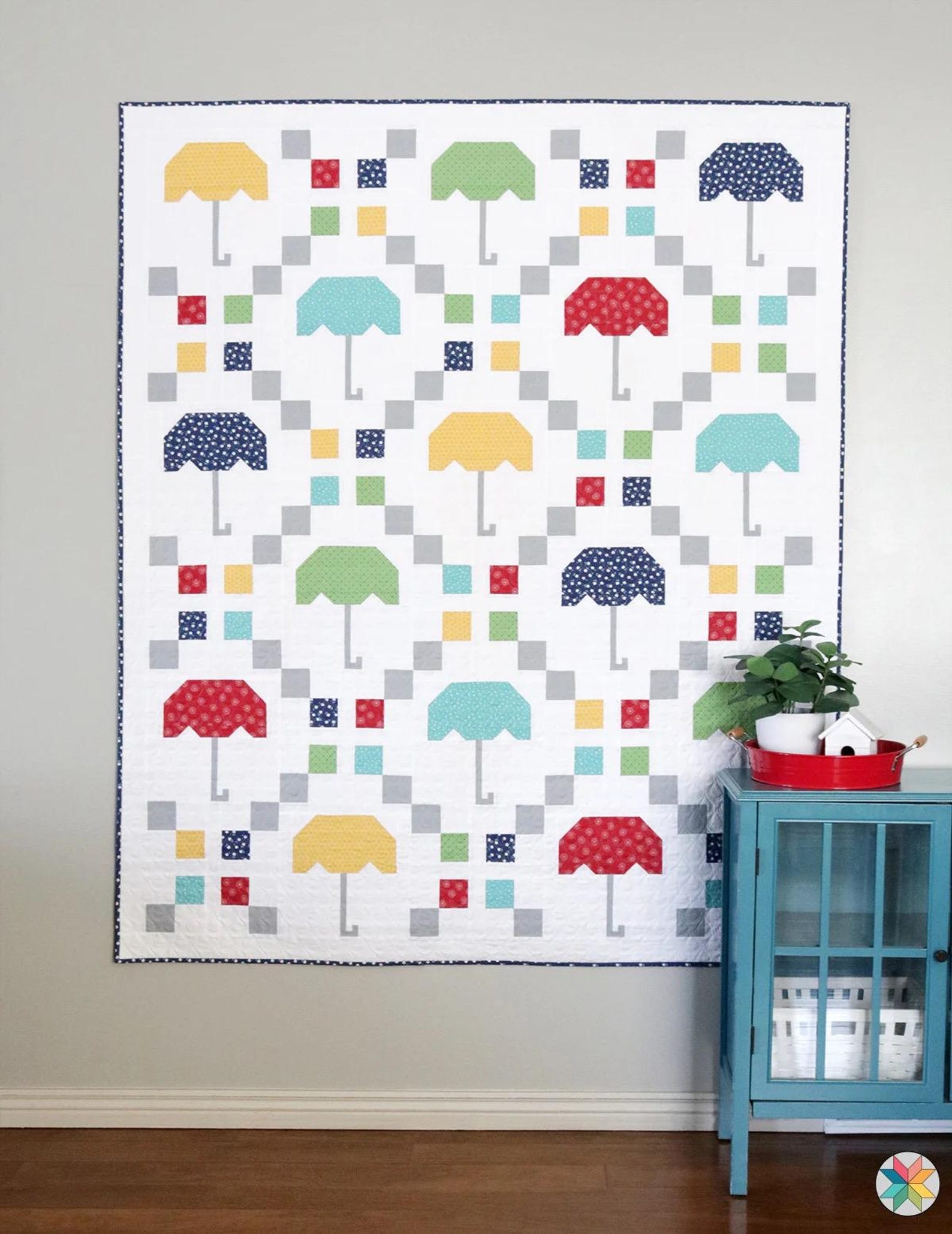 A Bright Corner Scattered Showers Quilt Pattern - 5 Size Variations per ...
