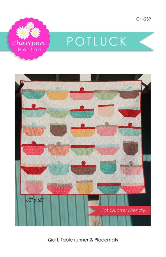 Charisma Horton Pot Luck Quilt Pattern Finished Size 60x60 - Etsy