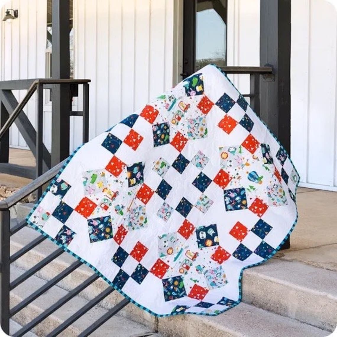 It's Sew Emma Away We Go Quilt Pattern Finished Size: 45.5"x45.5" - Etsy