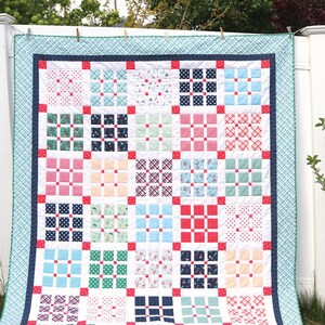Diary of a Quilter Amy Smart Prep School Picnic Quilt Pattern - 4 Size ...