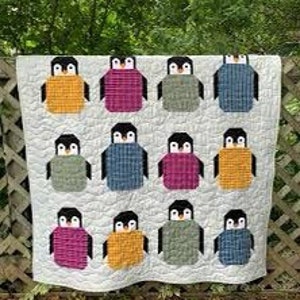 Elizabeth Hartman Penguin Party Pattern - 3 Size Variations per Pattern ...