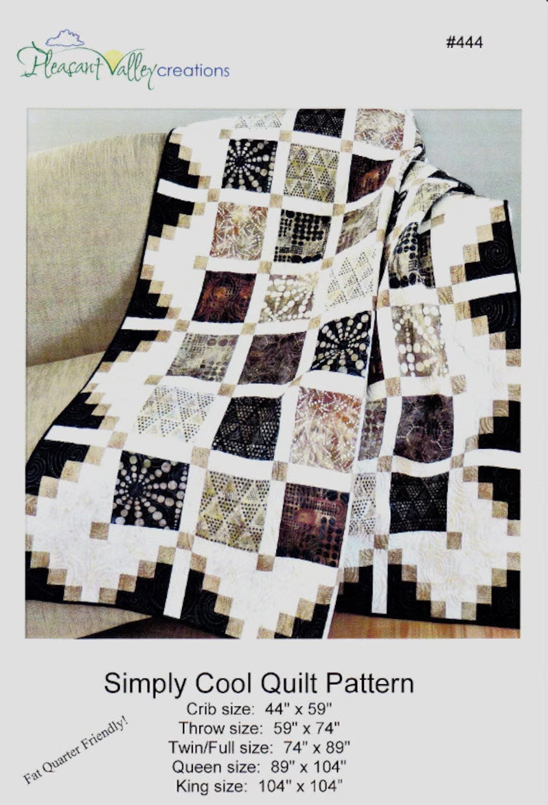 Pleasant Valley Creations Simply Cool Quilt Pattern (5 Size Variations per Pattern) - Etsy
