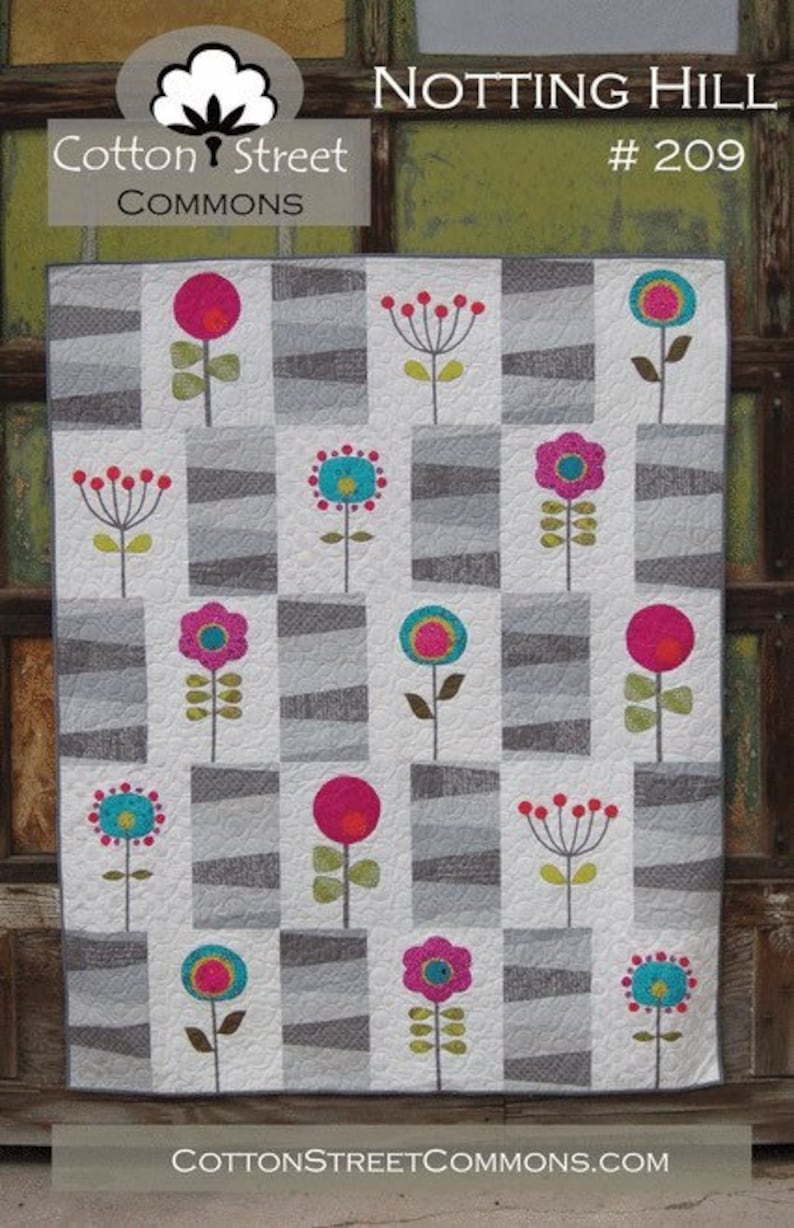 Cotton Street Commons Notting Hill Quilt Pattern Finished Size: 60"x75 ...