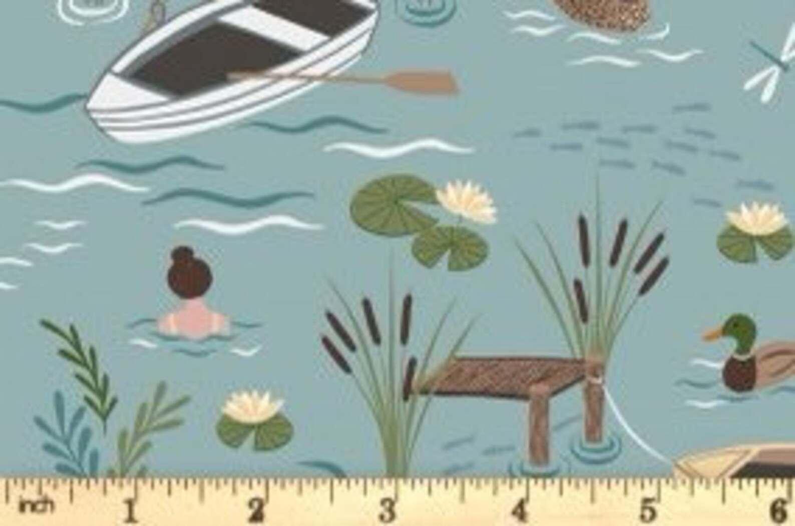 Lewis & Irene on the Lake Fabric Collection A Dip in the Lake - Etsy