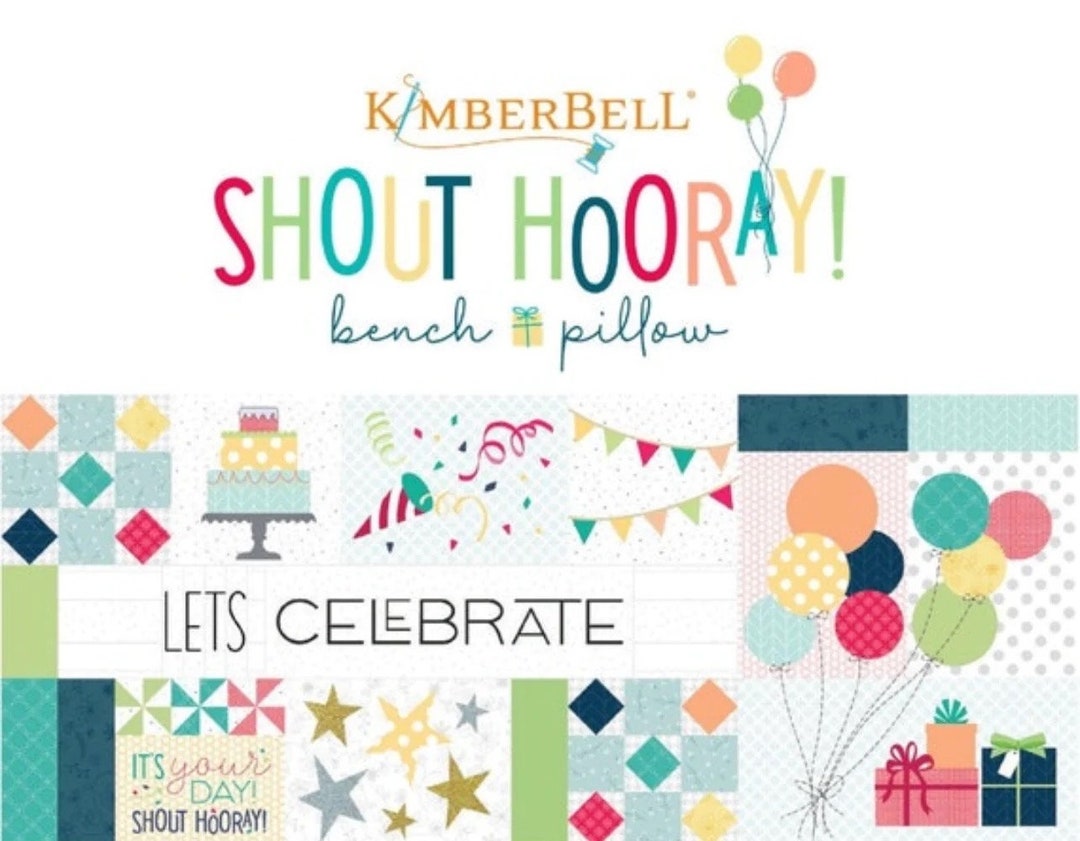 Kimberbell Shout Hooray! Bench Pillow Collection (ME CD, Embellishment ...