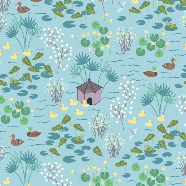 Pond Fabric - Etsy
