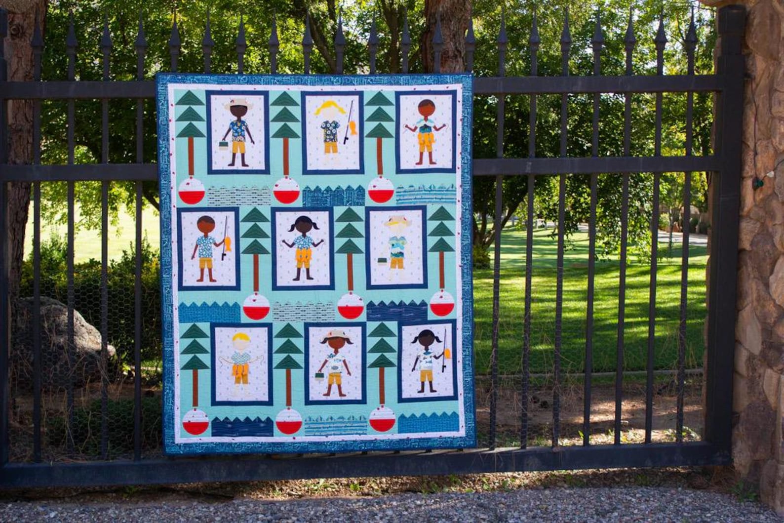 On Williams Street Gone Fishin' Quilt Pattern - 3 Size Variations per ...