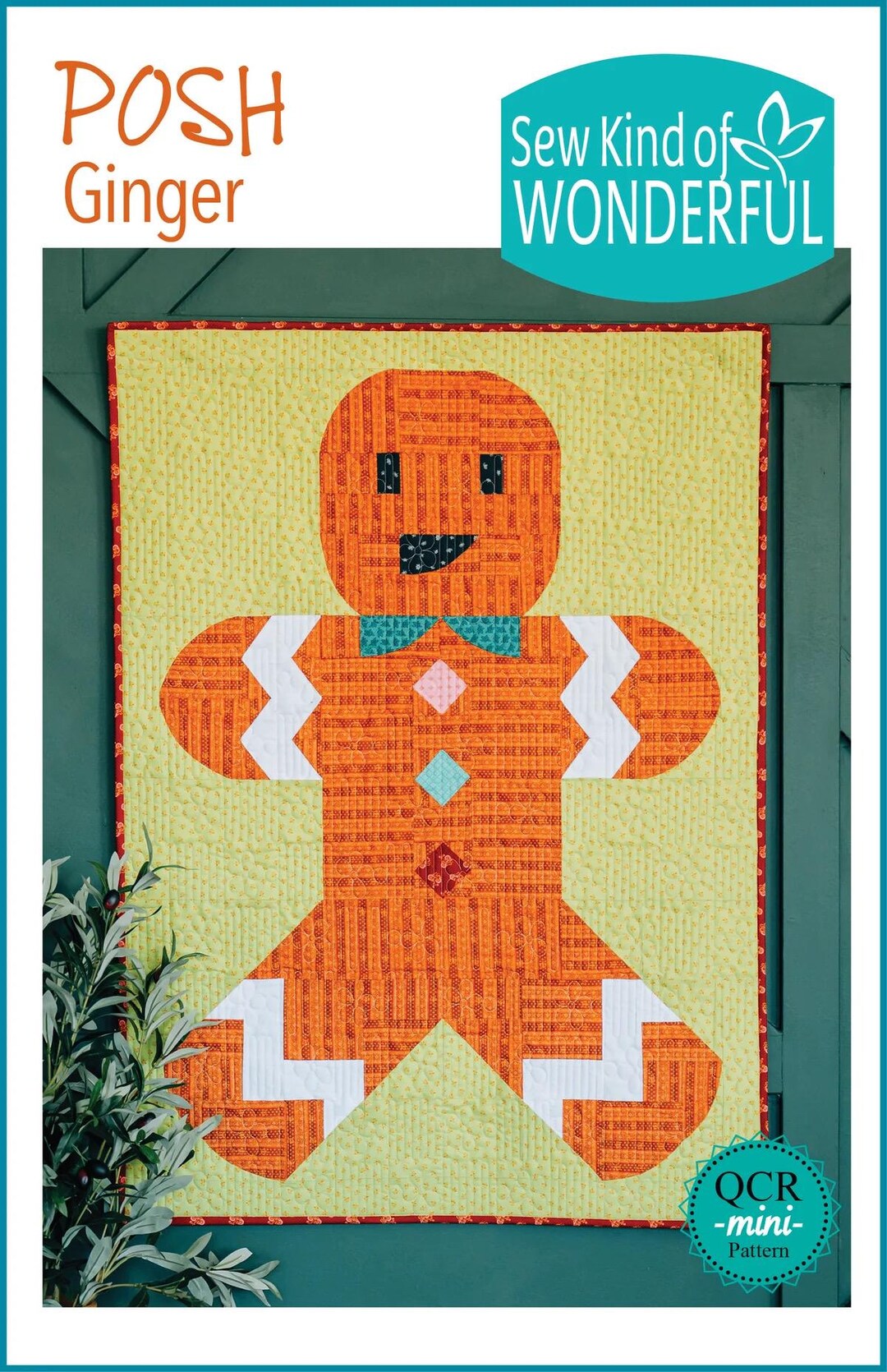 Sew Kind of Wonderful Posh Ginger Wallhanging Pattern Finished Size: 28 ...