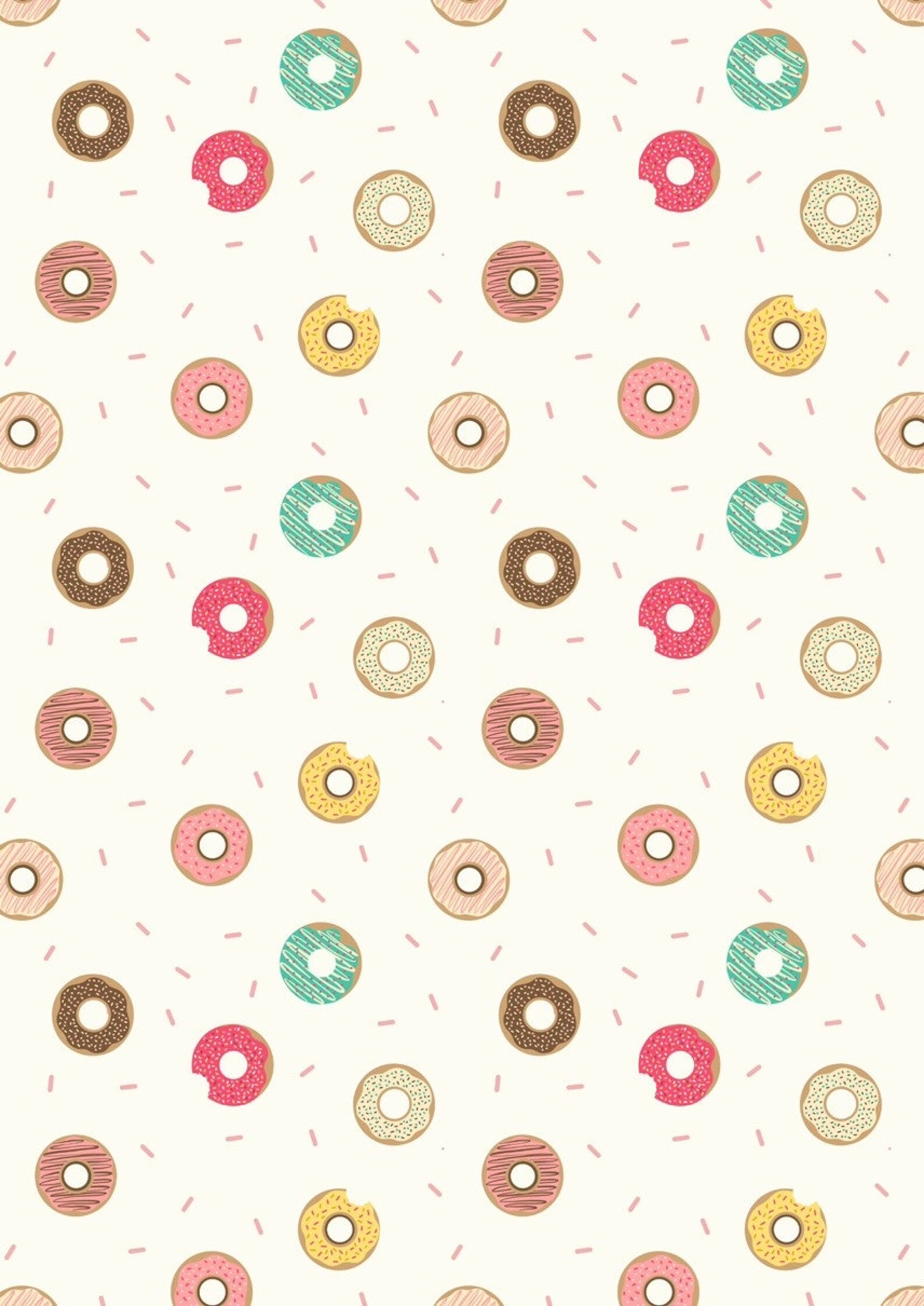 Lewis & Irene Small Things Sweet Fabric Collection Doughnuts on Cream ...