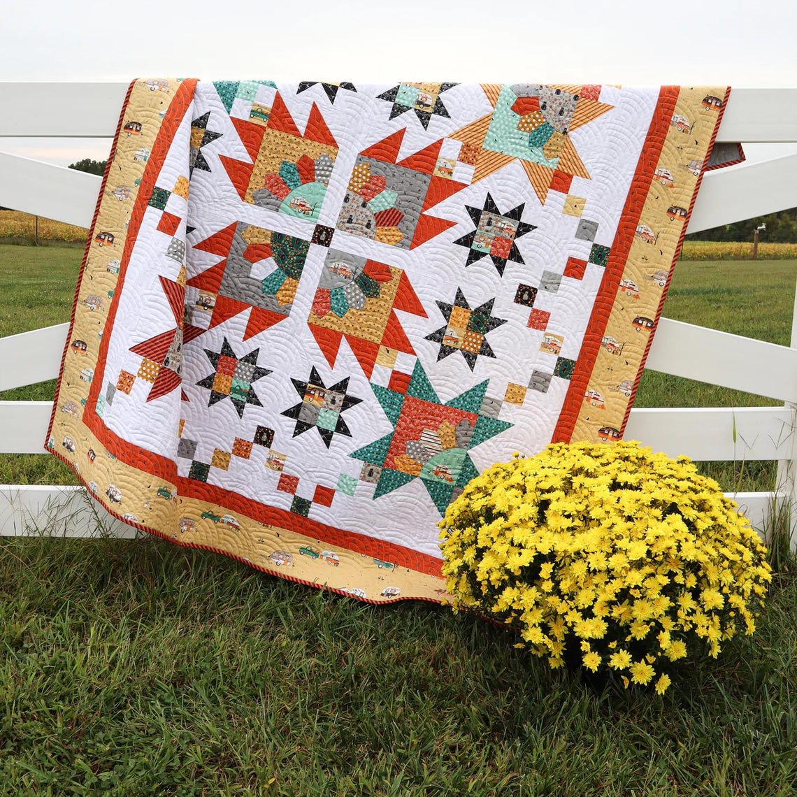 Flamingo Toes Apple Cider Quilt Pattern Finished Size: 72"x72" - Etsy