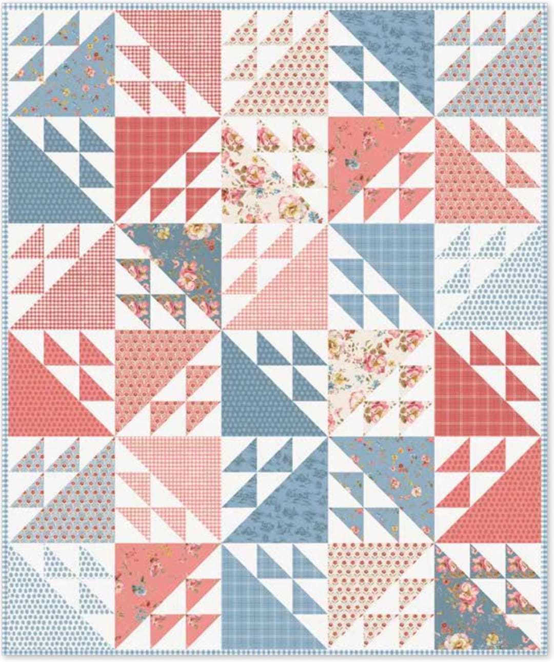 Riley Blake It's Sew Emma Tail Feathers Quilt Kit Featuring Countryside ...