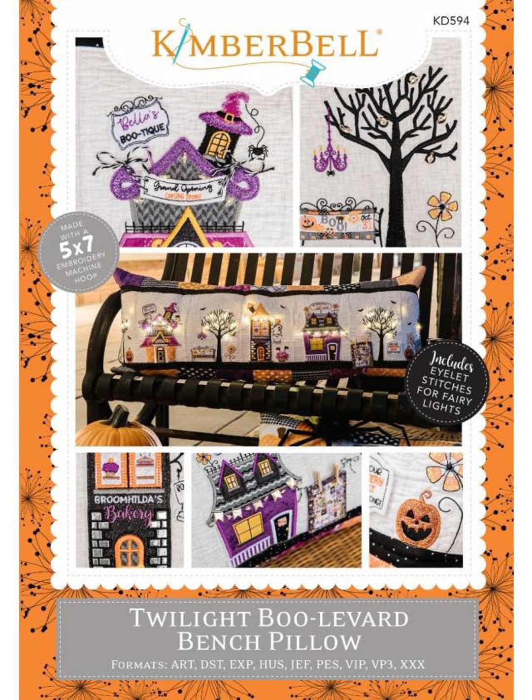 RETIRED!! Kimberbell Twilight Boolivard Bench Pillow Collection (opt ...