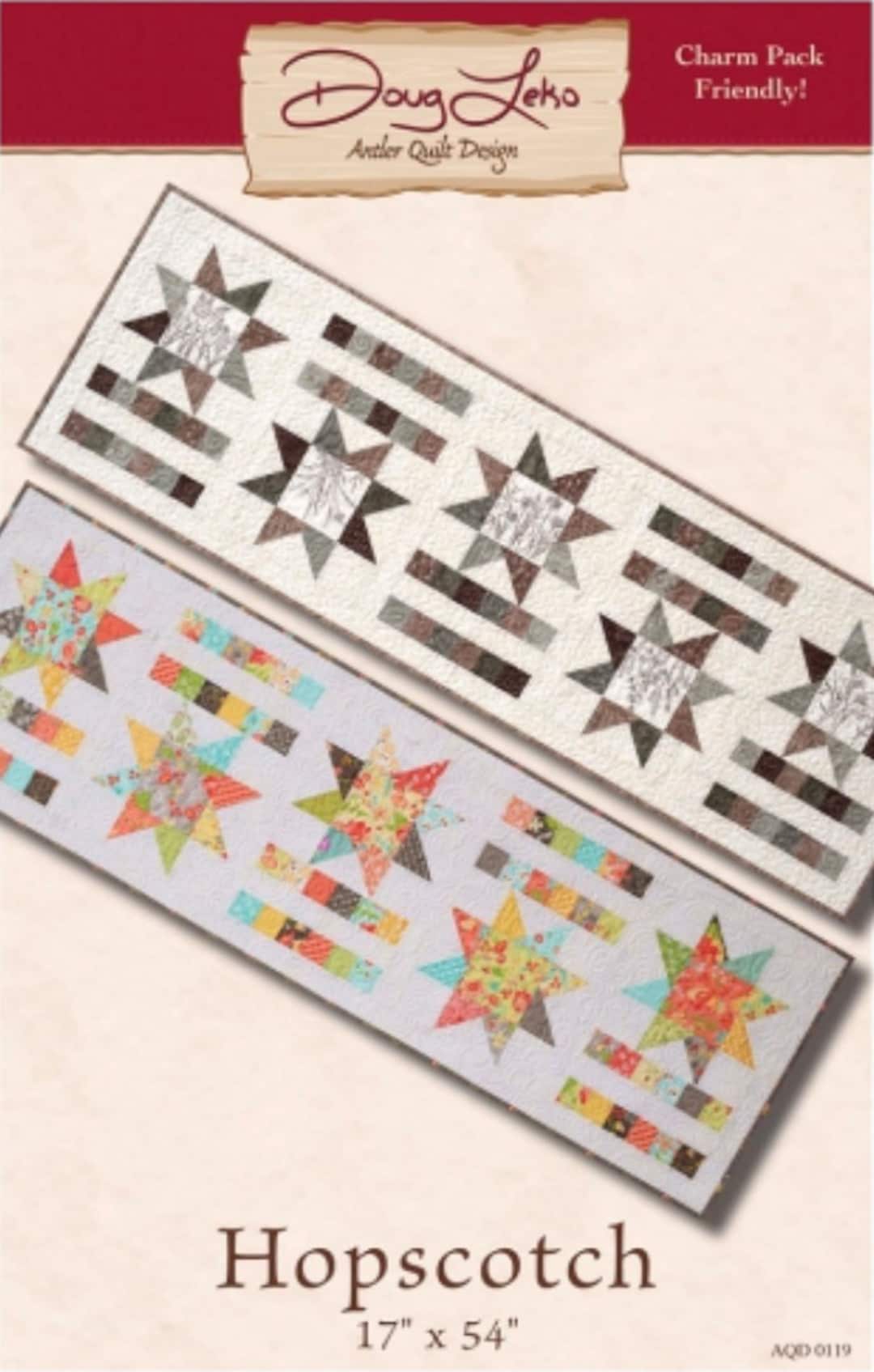 Hopscotch Runner Pattern by Doug Leko Antler Quilt Design Pattern ...