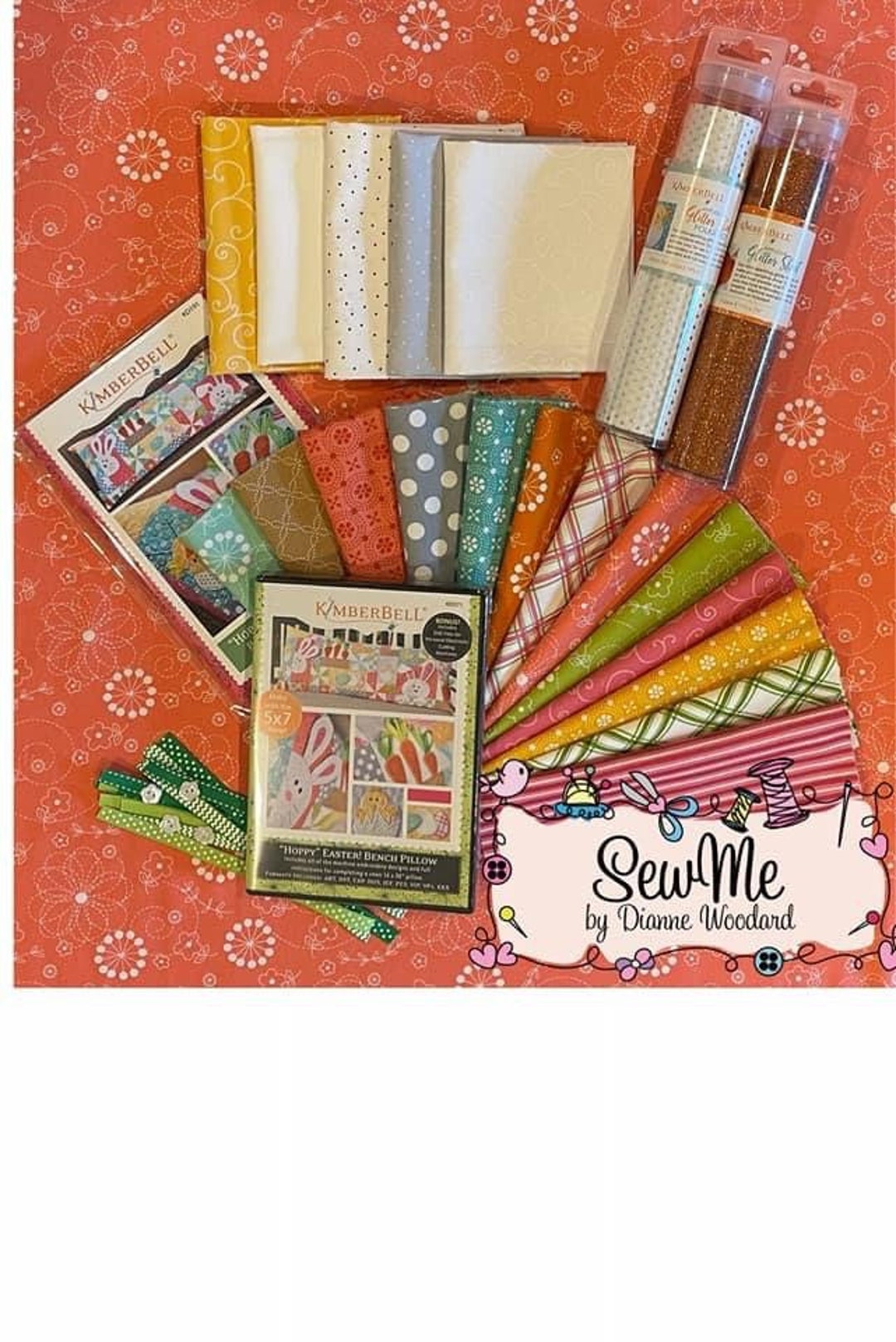 RETIRED!! Kimberbell Hoppy Easter Bench Pillow Collection (optional ...