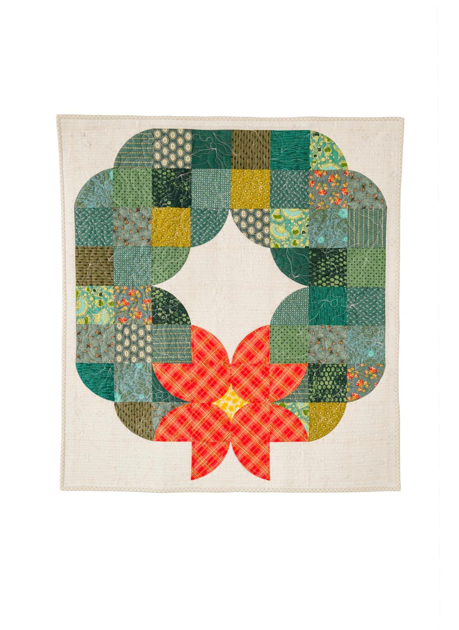 Sew Kind of Wonderful Posh Wreath Quilt Pattern Finished Size: 30"x34 ...