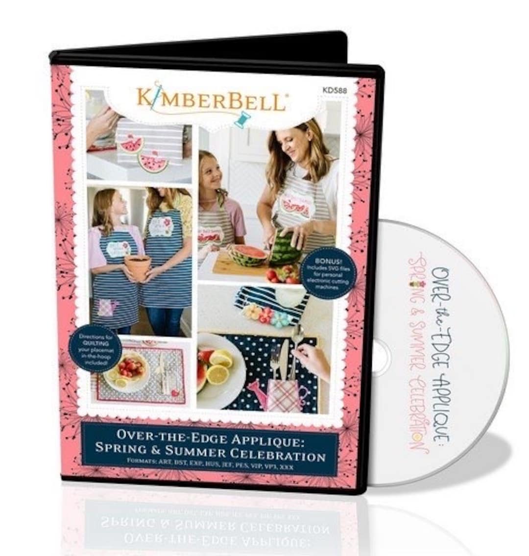 RETIRED!! Kimberbell Over the Edge Applique Spring & Summer Machine ...