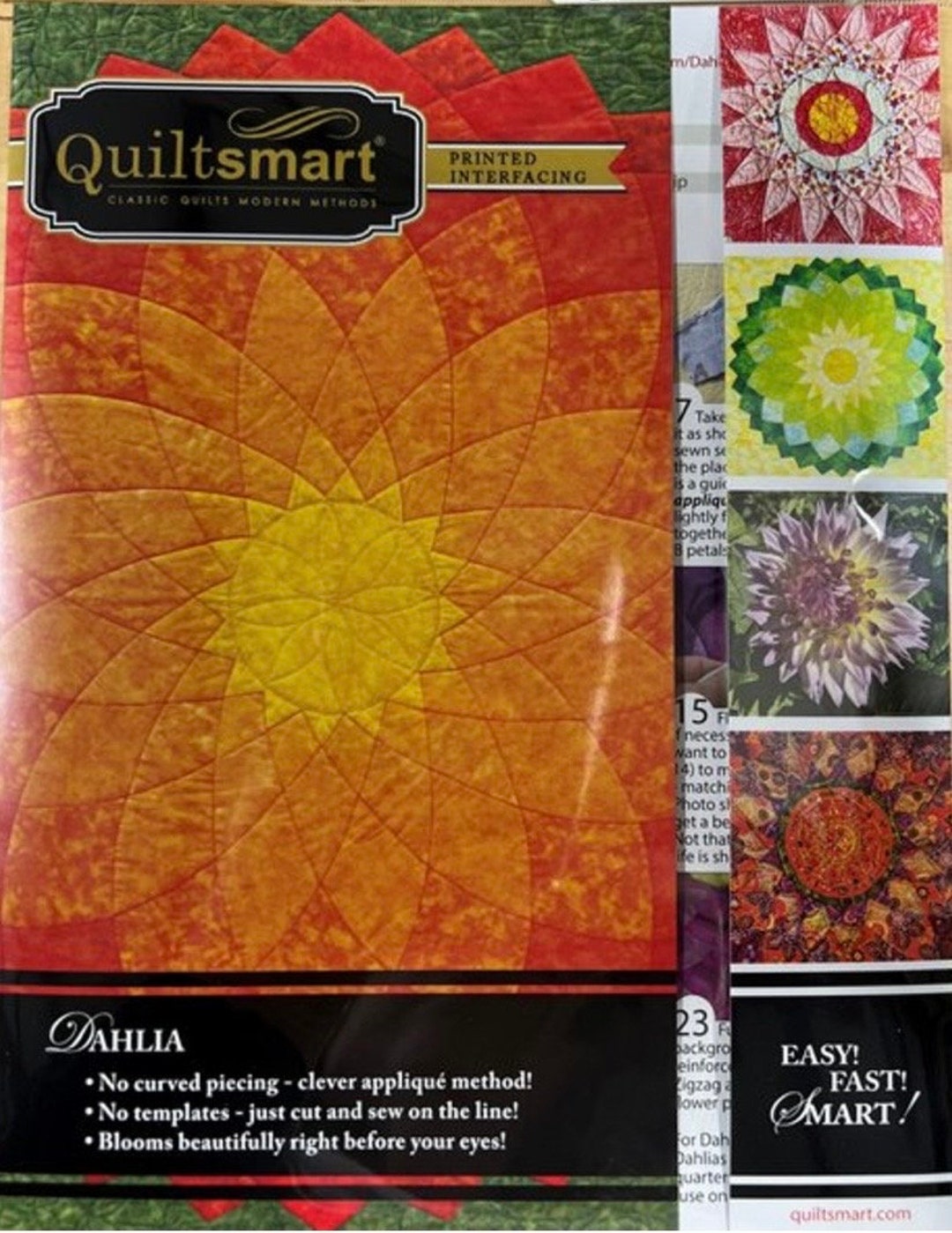 Quiltsmart Dahila Quilt Printed Interfacing Classic Pack - Etsy