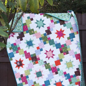 Cluck Cluck Sew Brightly Quilt Pattern - 4 Size Variations per Pattern ...