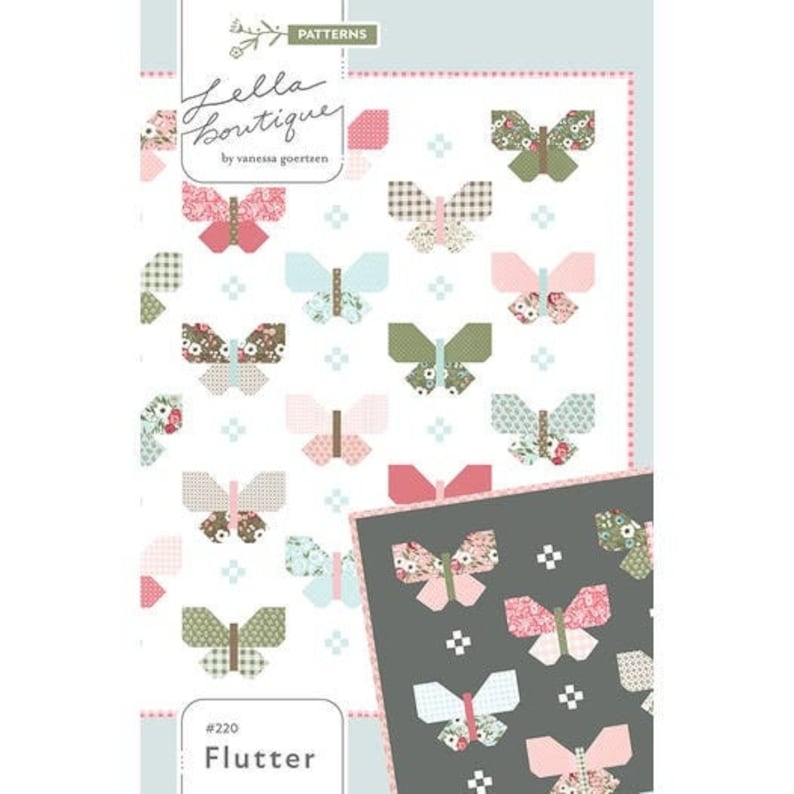 Lella Boutique Flutter Quilt Pattern Finished Size: 76.5" X 83.5" - Etsy