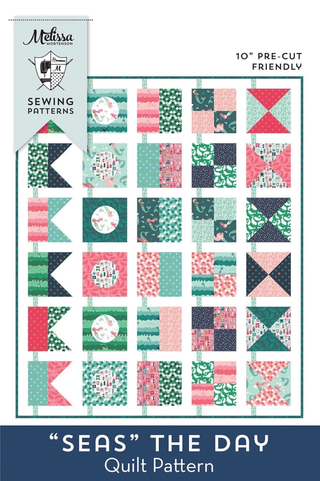 Melissa Mortenson Sewing Patterns "seas" the Day Quilt Pattern Finished ...