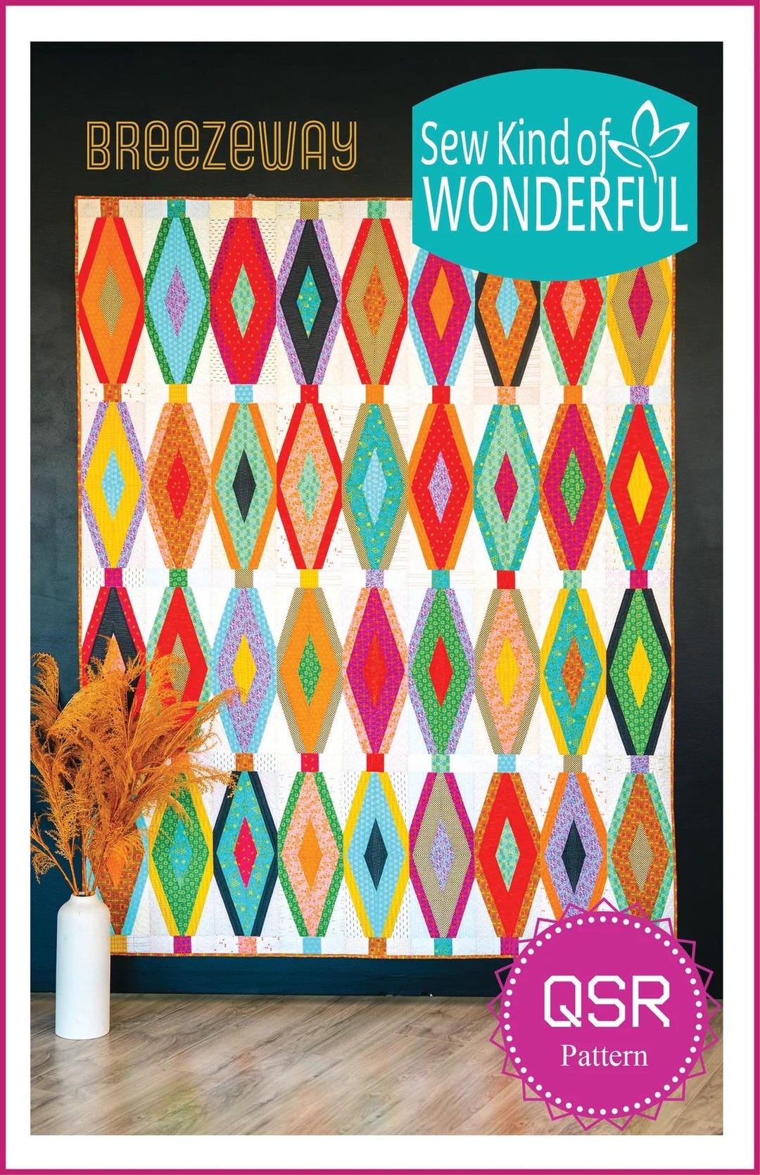 Sew Kind of Wonderful Breezeway Quilt Pattern Finished Size 63"x82 ...
