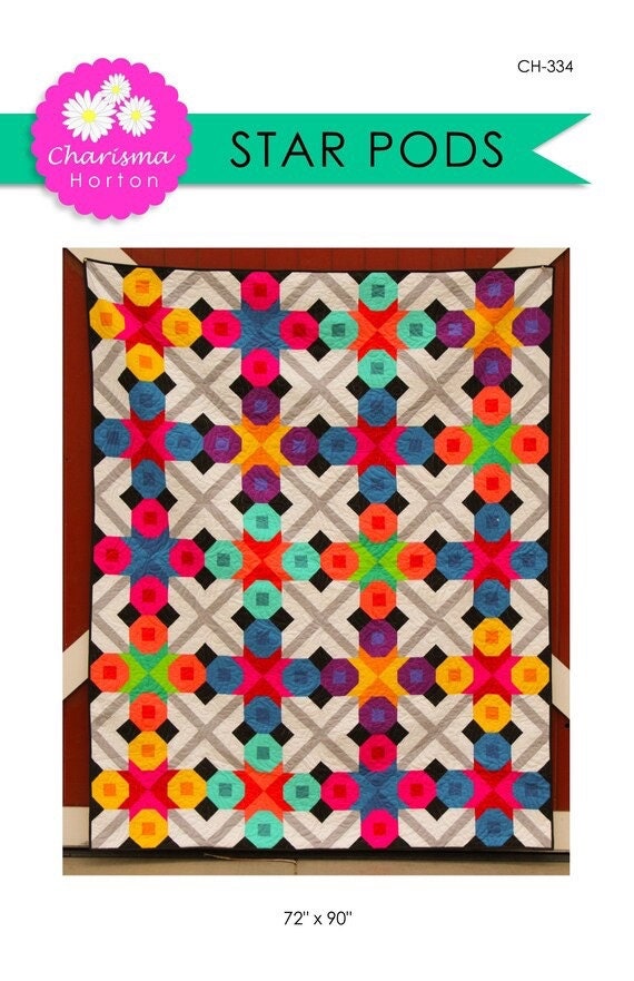 Charisma Horton Star Pods Quilt Pattern Finished Size - Etsy