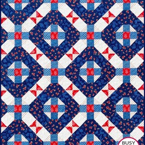 Busy Hands Quilts Nantucket Quilt Pattern - 6 Size Variations per ...