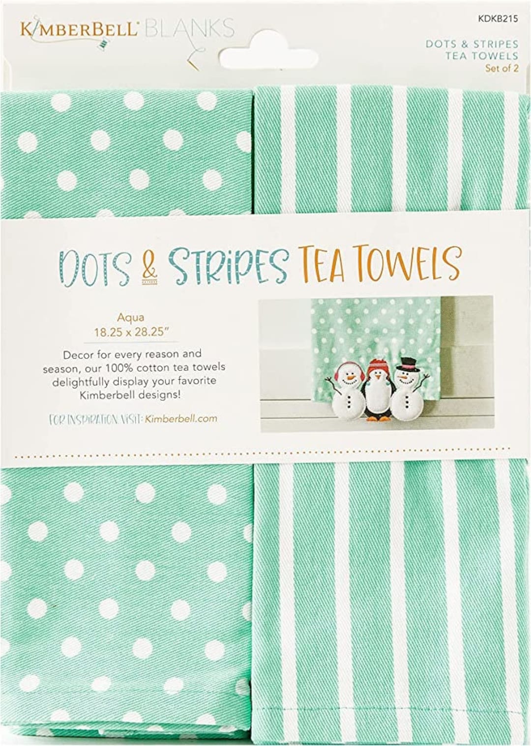 RETIRED!! Kimberbell Kimberbellishments Blanks Dots & Stripes Tea ...