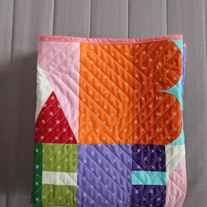 Bound Company Letra Quilt Pattern Finished Size: 44” X 56” - Etsy