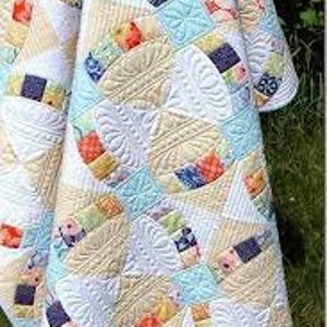 Sew Kind of Wonderful Metro Hoops Quilt Pattern Finished Size 60"x75 ...