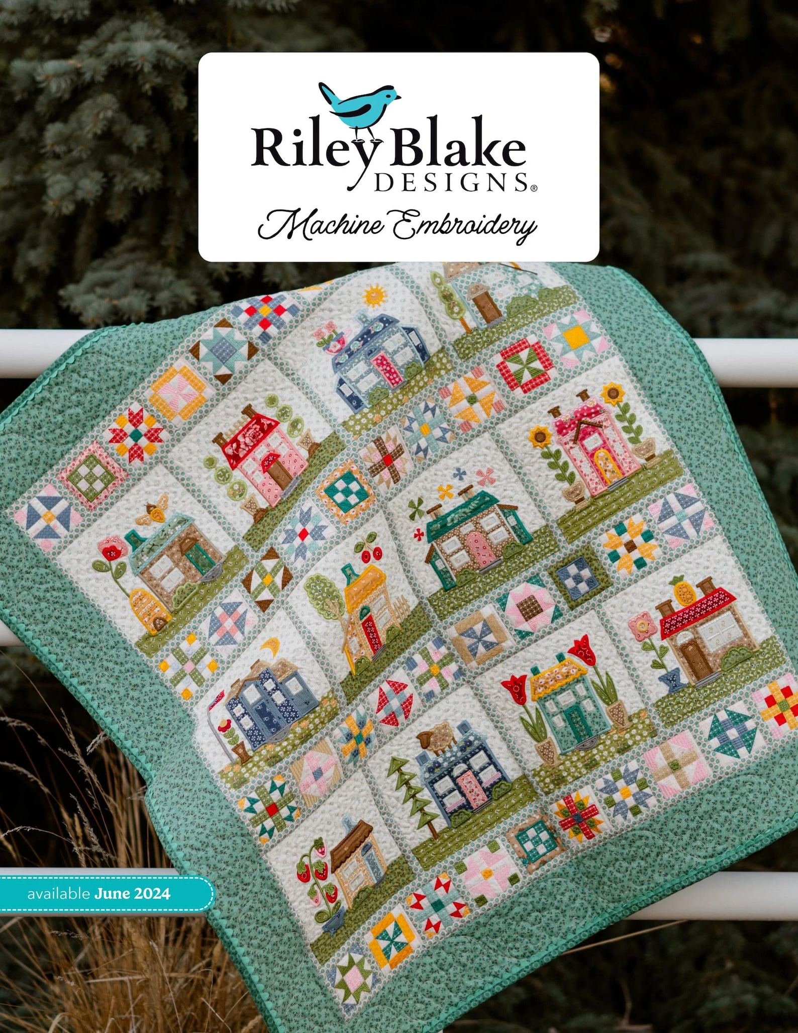 Riley Blake Lori Holt Home Town Machine Embroidery Quilt Projects ...