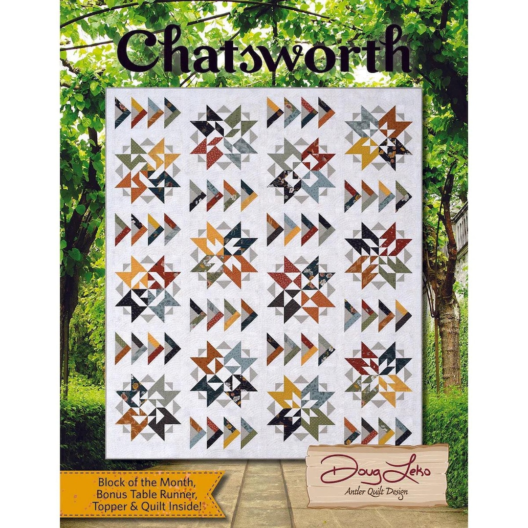 Doug Leko Antler Quilt Designs Chatsworth Pattern Book (opt Foundation ...