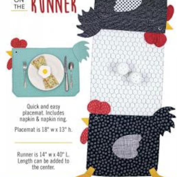 Chicken Table Runner Pattern - Etsy