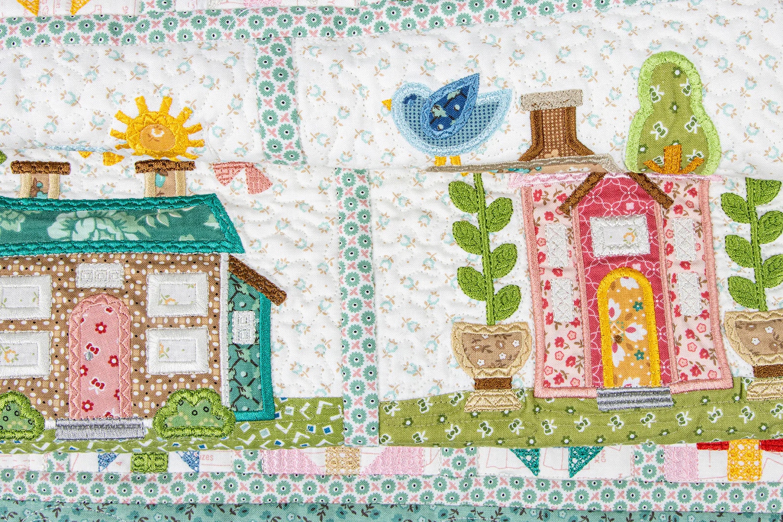 Riley Blake Lori Holt Home Town Machine Embroidery Quilt Projects ...
