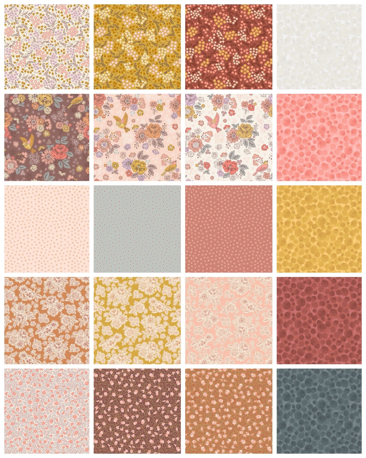 Lewis & Irene Hannah’s Flowers Fabric Collection Hannah’s Flowers on ...