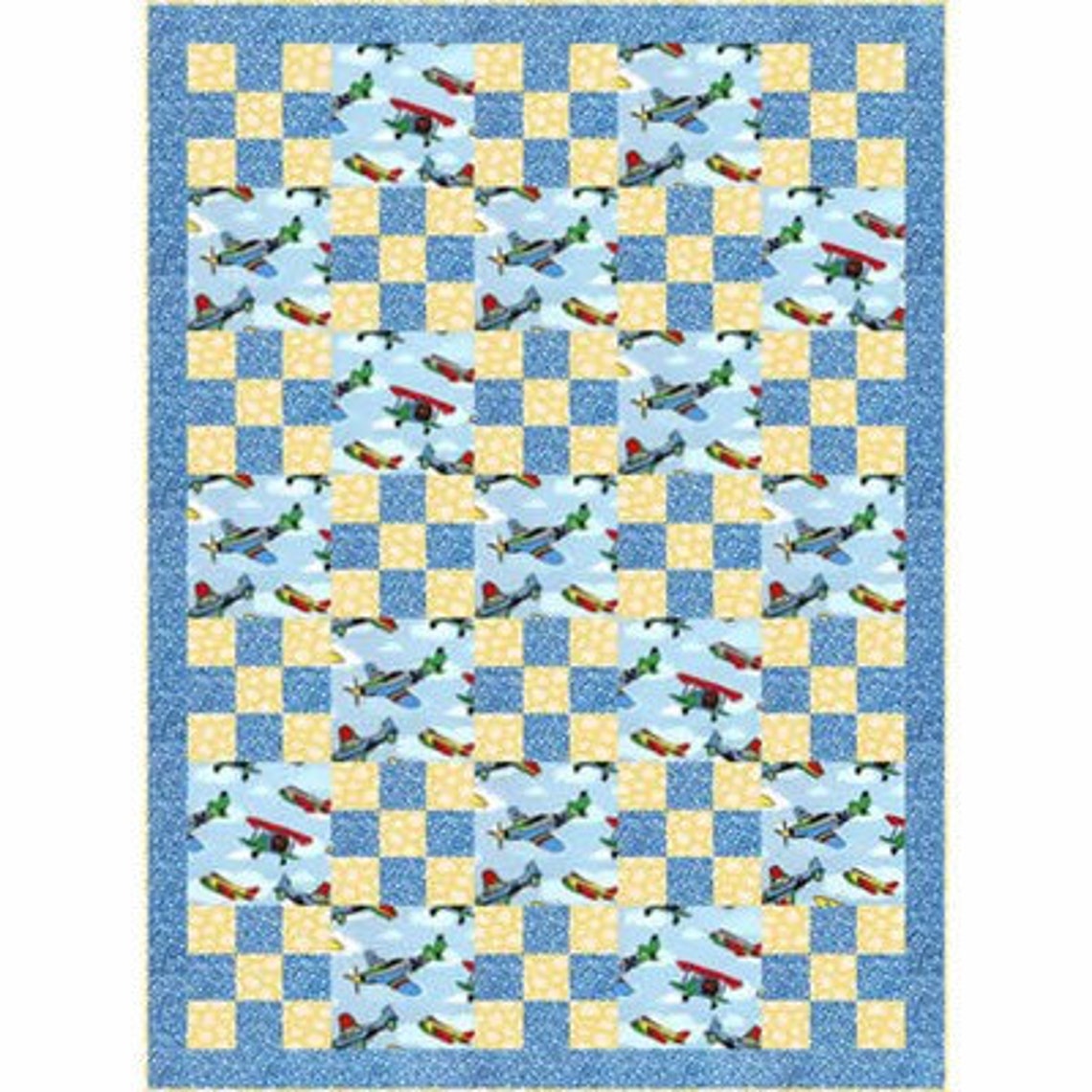 Fabric Cafe Nine Plus One Quilt Pattern uses Only 3YDS of - Etsy