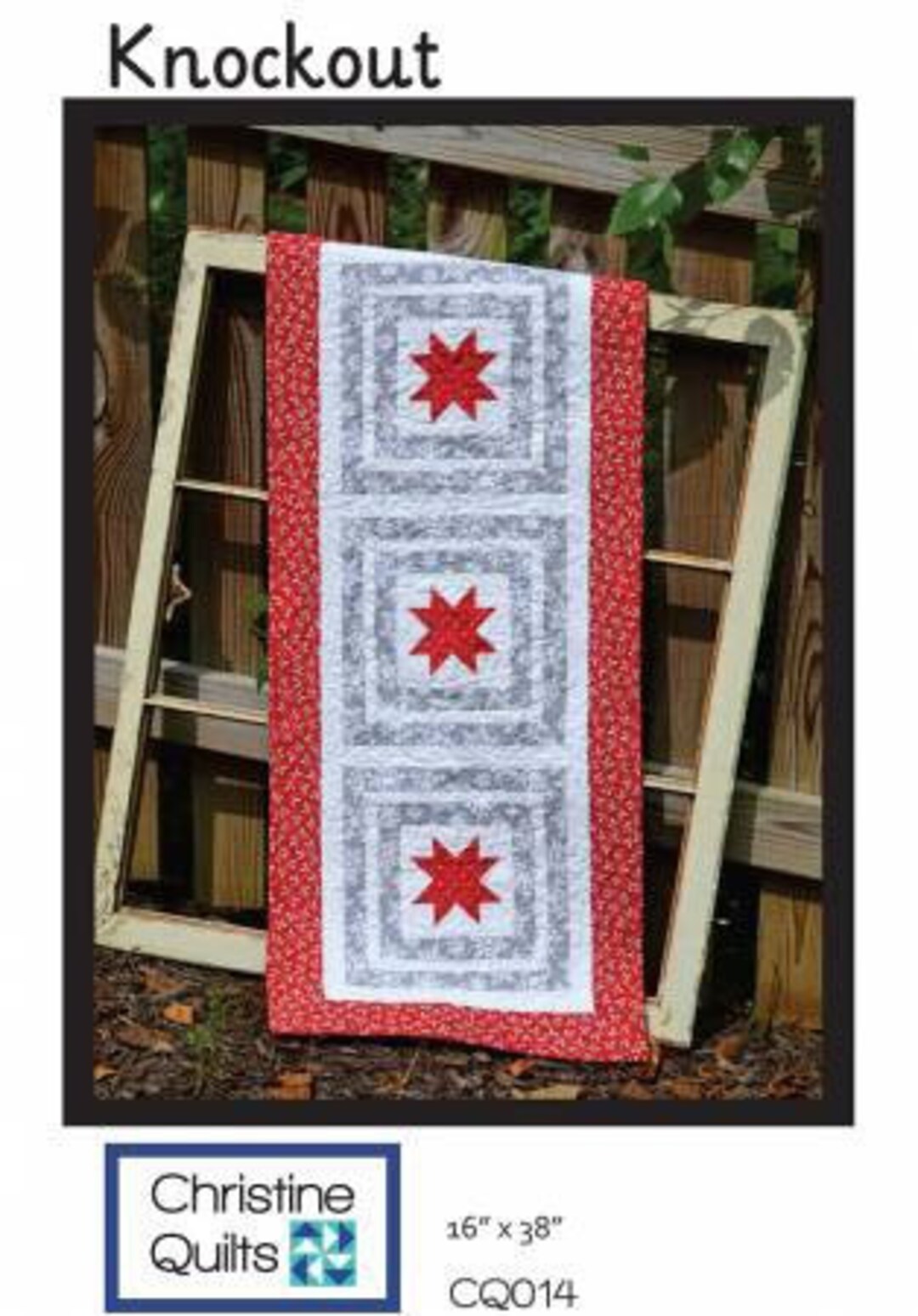 Christine Quilts Knockout Pattern Finished Size: 16"x38" - Etsy