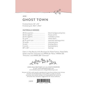 Lella Boutique Ghost Town Quilt Pattern Finished Size: 76.5 X 76.5 - Etsy