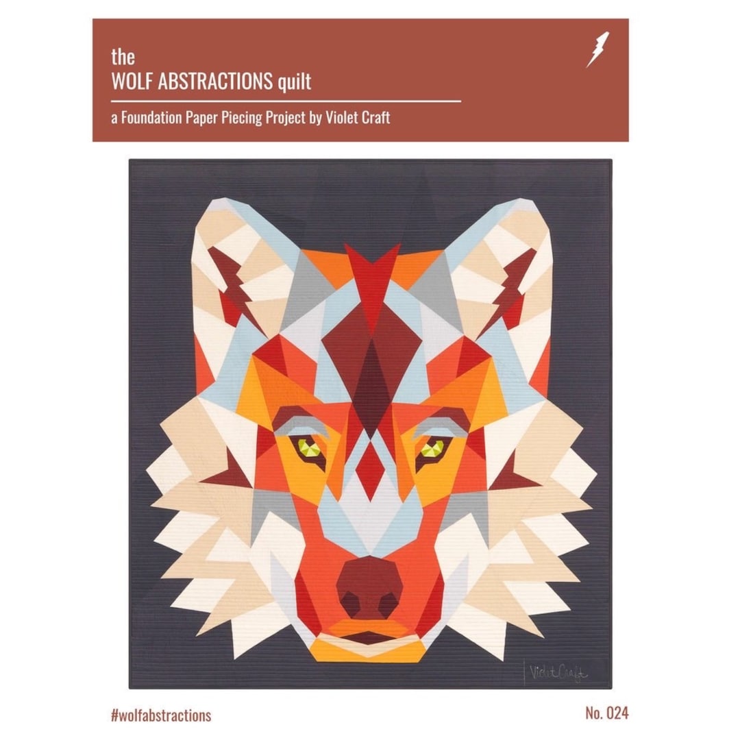 Violet Craft the Wolf Abstractions Quilt Pattern (finished Size 60"x65 ...
