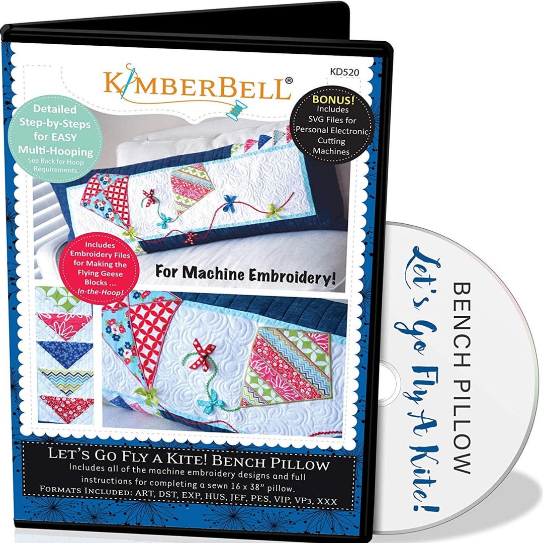 RETIRED!! Kimberbell Let’s Fly a Kite Bench Pillow Collection (optional ...