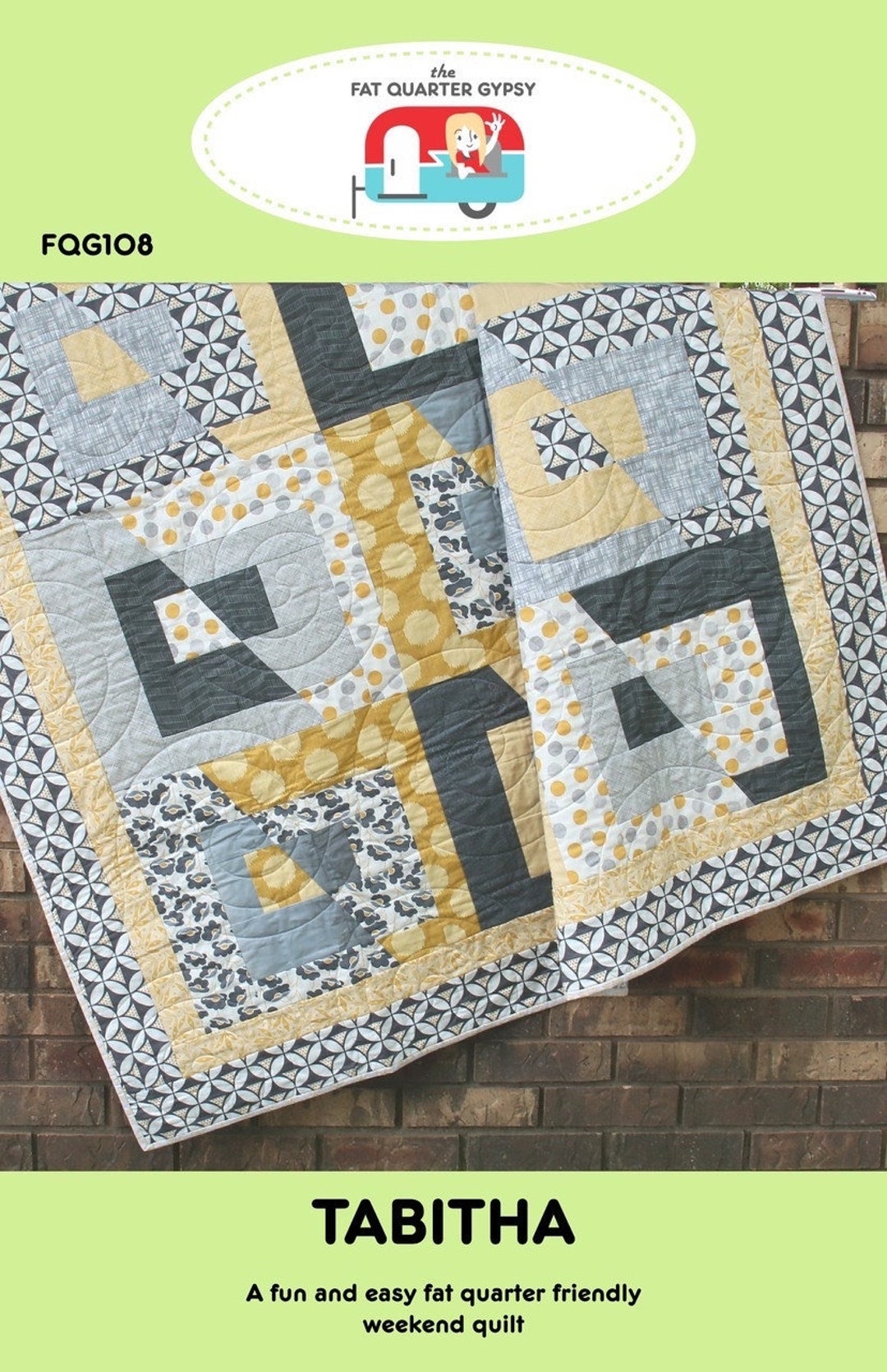 The Fat Quarter Gypsy Tabitha Quilt Pattern - 4 Size Variations per ...