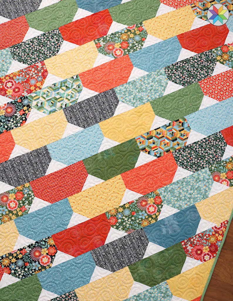 A Bright Corner Top Notch Quilt Pattern 4 Size Variations per - Etsy