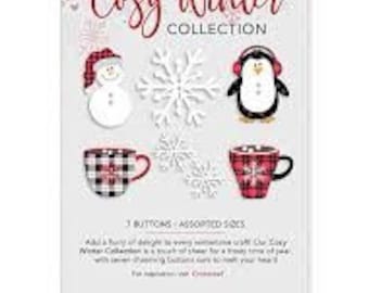 Winter Buttons - Etsy