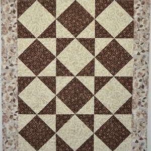 Fabric Cafe Tumbling Triangles Quilt Pattern uses Only 3YDS of Fabric ...