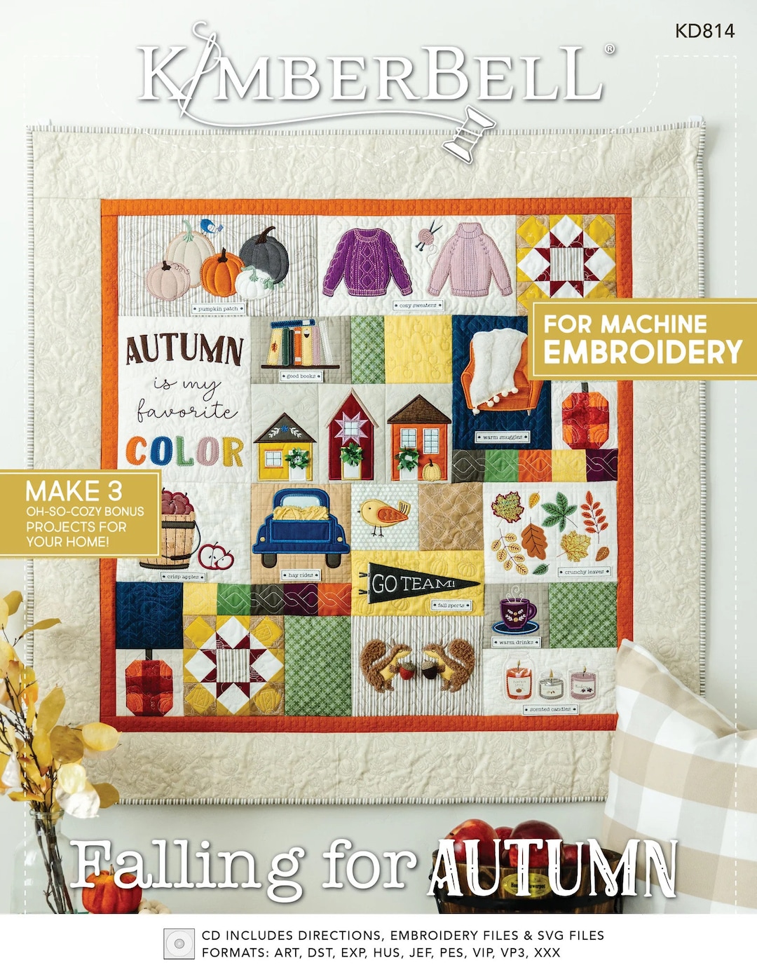 RETIRED!! Kimberbell Falling for Autumn Fall Quilt Collection (opt ...