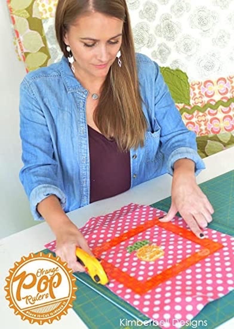 Kimberbell Orange Pop Ruler (square Set and Rectangle Set Available) - Etsy