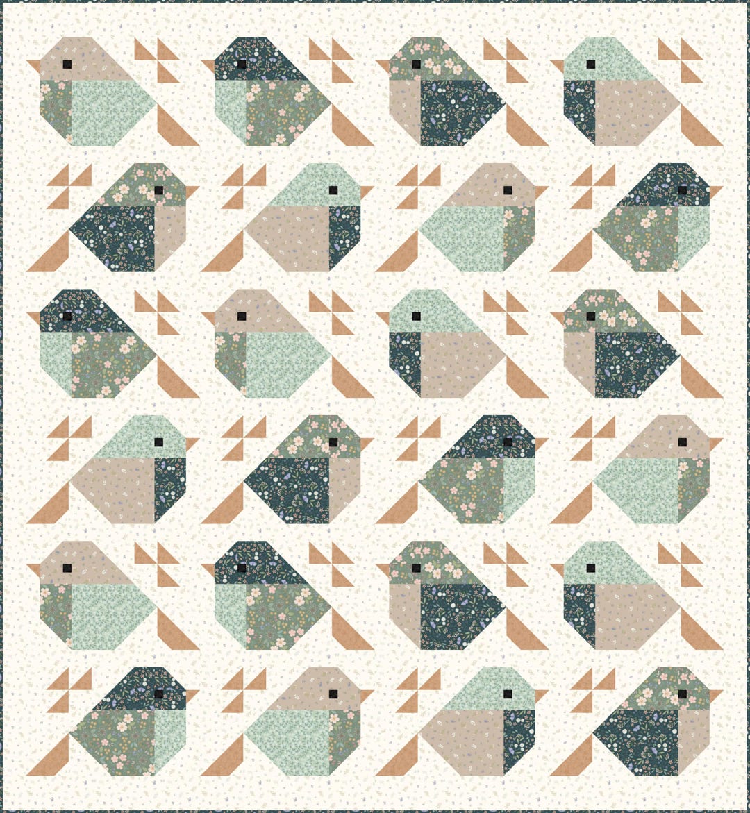 Limited Edition Pen + Paper Patterns Sparrows Quilt Kit Featuring Lewis ...