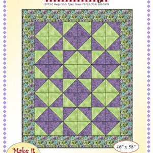 Fabric Cafe Tumbling Triangles Quilt Pattern uses Only 3YDS of Fabric ...
