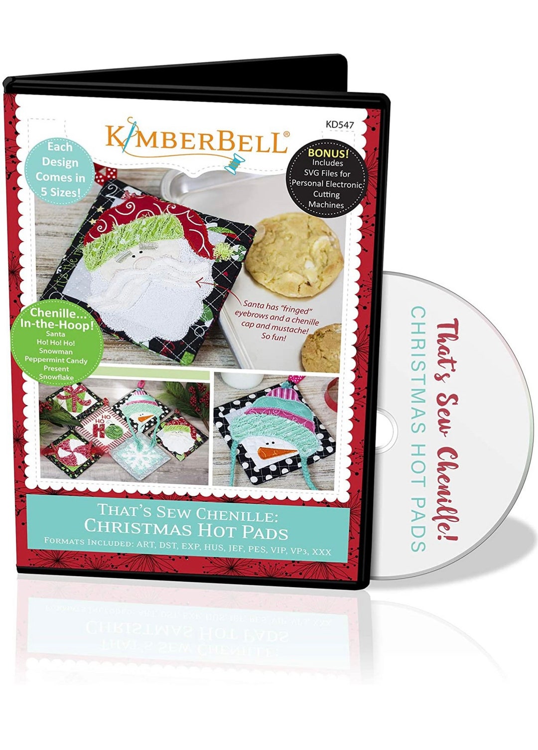 RETIRED!! Kimberbell That’s Sew Chenille Hot Pads: Christmas Hot Pads ...